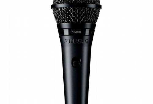 Микрофон Shure PGA58-XLR-E, черный PGA58-XLR-E