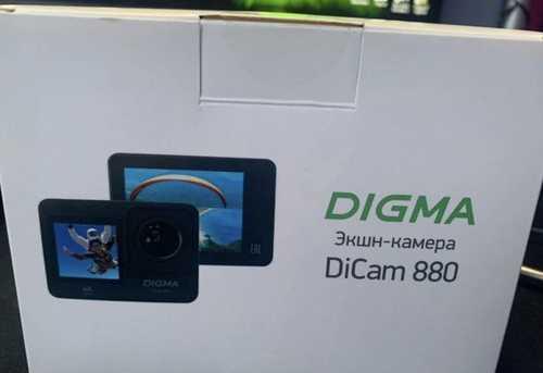 Экшн камера digma Dicam 880 новая +карта памяти128