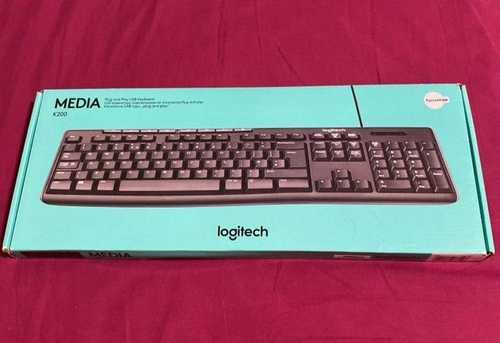 Клавиатура Logitech media k200