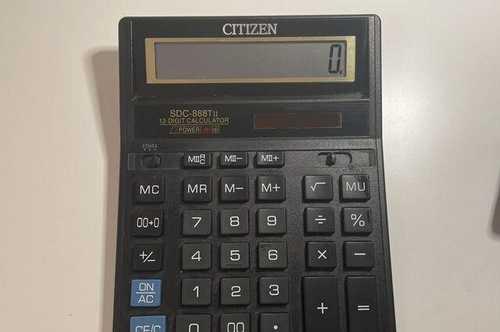 Калькулятор citizen sdc 888