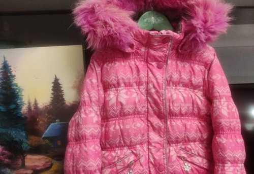 Куртка зимняя 98-104, в подарок шапка и краги