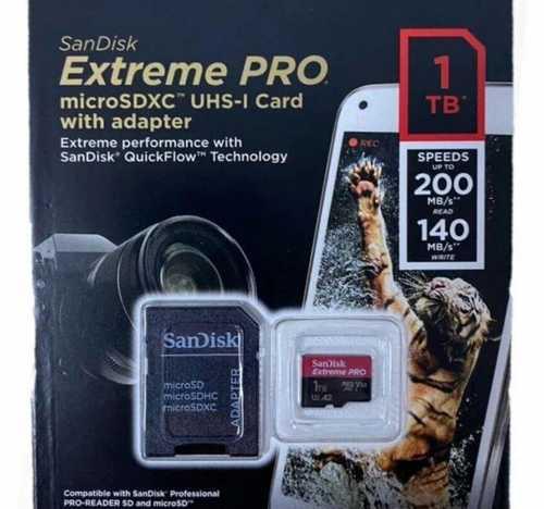 Карта памяти SanDisk Extreme PRO microsdxc 1 тб