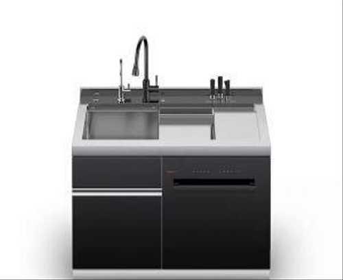 Модульная кухонная мойка с посудомоечной машиной X