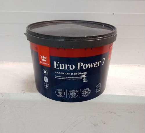 Краска Tikkurila Euro Power 7 база А 9 литров
