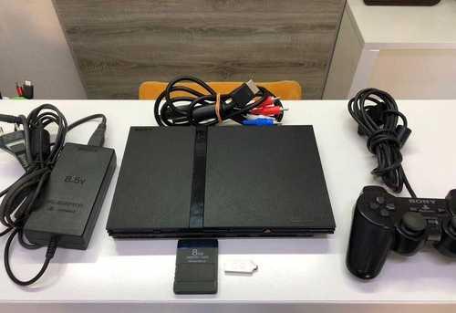 Sony PlayStation 2 Slim прошитая +128Gb флешка