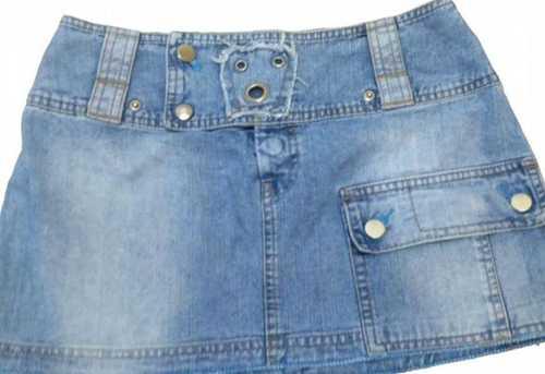 Юбка джинсовая мини y2k