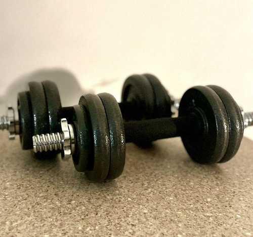 Металлические гантели atlas sport 15кг