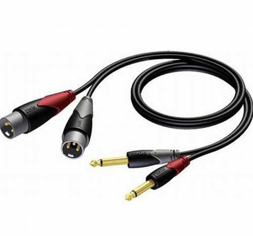 Кабель аудио 2xJack - 2xXLR Procab CLA708/3 3.0m