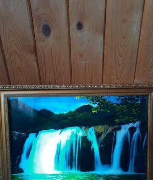 Картина с водопадом