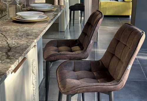 Мягкие кухонные вельветовые стулья