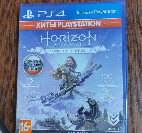 Диски на ps4 Horizon zero Dawn новый