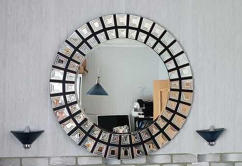 Зеркало декоративное круглое d115 см