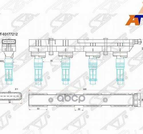 Катушка зажигания opel astra A/H/G 04-09/suzuki