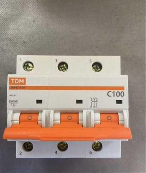 Автоматический выключатель TDM BA47-100