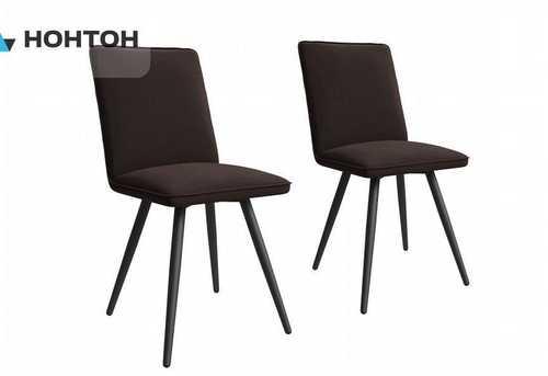 Комплект стульев Детройт темно-коричневый / черный