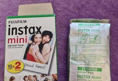 Картриджи на instax mini 10 штук