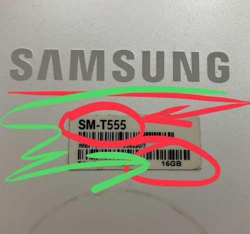 Планшет 16гб Белый Samsung Galaxy Tab A sm-t555