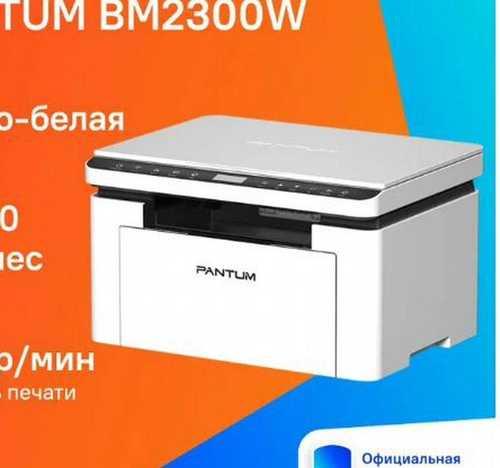 В упаковке мфу лазерное pantum BM2300 гарантия