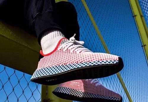 Новые кроссовки Adidas Deerupt Red Blue мужские