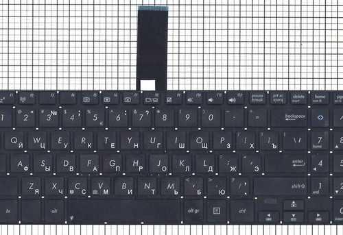 Клавиатура для Asus V551L черная без рамки