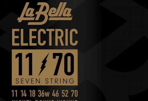 Струны для 7 стр. гитары 011-070 La Bella HRS-75