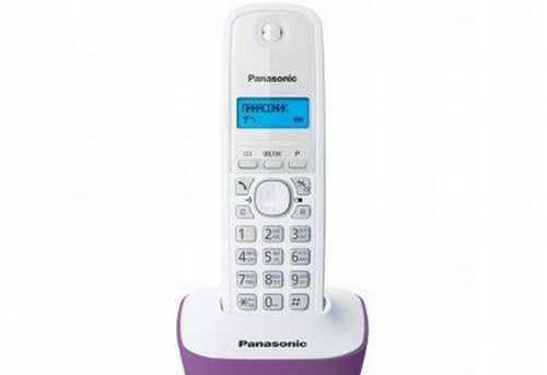 Радиотелефон Panasonic KX-TG1611RUF бело-фиолетовы