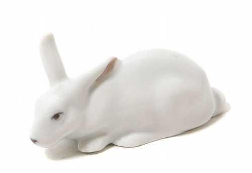 Фарфоровая фигура "Белый кролик". Royal Copenhagen