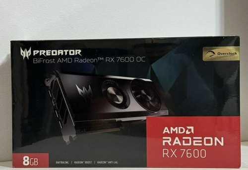 Новая Видеокарта Acer Predator RX 7600 8GB