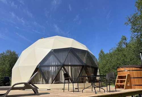 Геокупол шатер для отдыха диаметр 7м