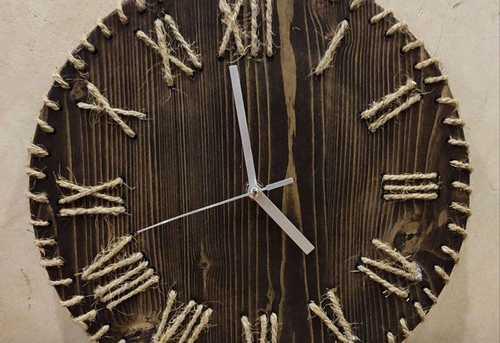 Часы настенные ручной работы из дерева