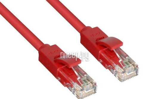 GCR UTP 24AWG cat.5e RJ45 T568B 3.0m Red GCR-L