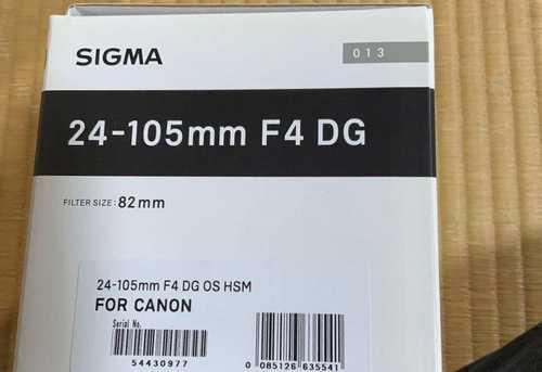 Sigma AF 24-105mm f/4 DG OS HSM ART Новые-Гарантия