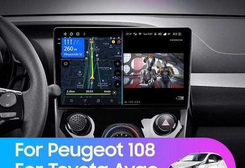 Магнитола для Peugeot 108 Teyes CC3 2k 4/64
