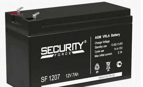 Аккумуляторная батарея Security Force SF 1207 7 А