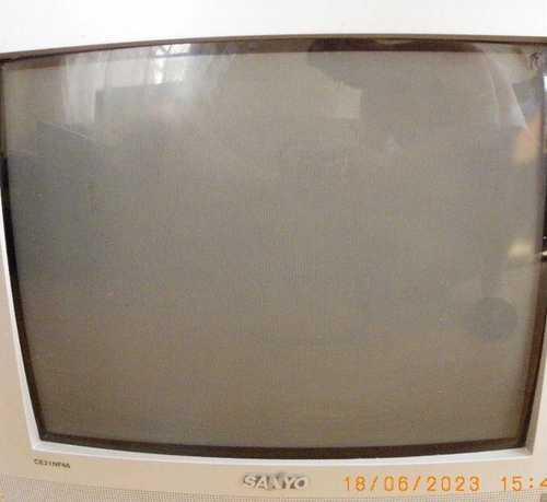 Телевизор sanyo,цифровой ресивер mystery,кабель