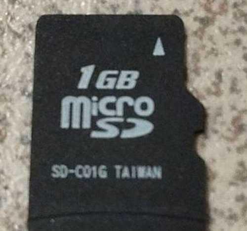 Карта памяти microsd 1gb