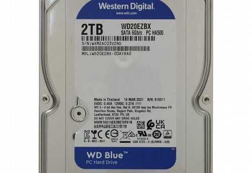 Жесткий диск WD SATA3 2Tb Blue 7200 256Mb 3.5 (WD2