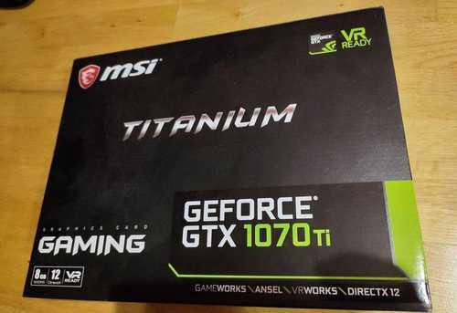 Видеокарта Geforce gtx 1070ti