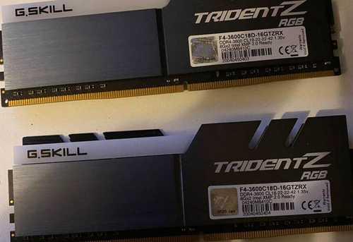 Оперативная память G.Skill Trident Z RGB DDR4 3600