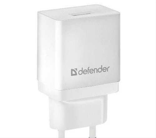 Defender Сетевой адаптер 1xUSB, 5V/2.1А, белый, па