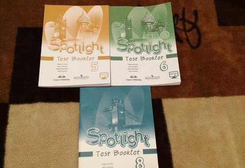 Spotlight Test booklet 5,6,8 и Workbook 9