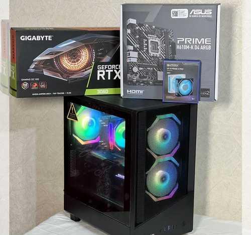 Новый игровой компьютер RTX 3060 / i3 13100f