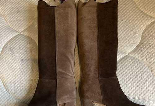 Сапоги замшевые Casadei
