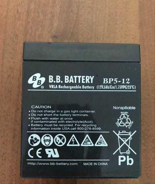 Аккумулятор BB Battery BP5-12