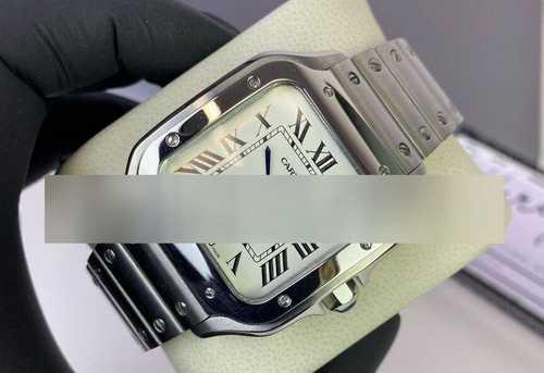 Часы мужские Cartier silver #10420