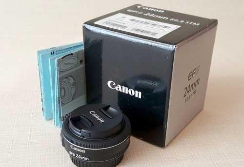 Объектив Canon EF-S 24 mm f/2.8 STM