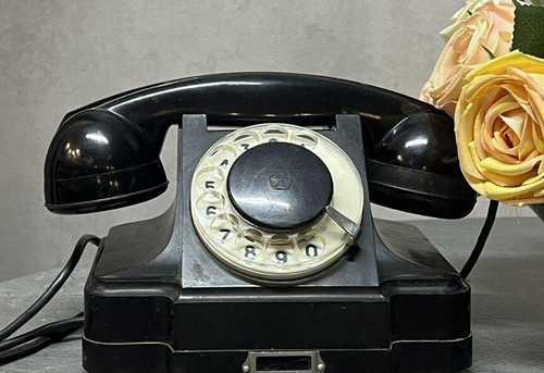 Старый телефон бакелитовый, СССР