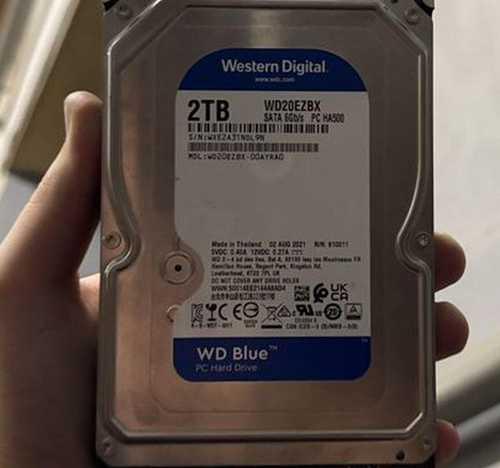 Жесткий диск western digital 2 тб wd blue