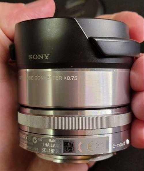 Объектив Sony E 16mm f2.8 + vcl-ecu1