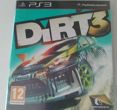 Диск на PS3 Dirt 3(англ версия)